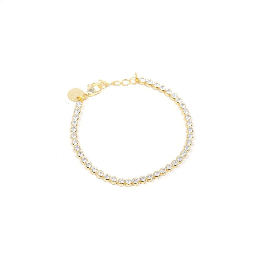 Morgan Bezel Tennis Bracelet – Sis Kiss