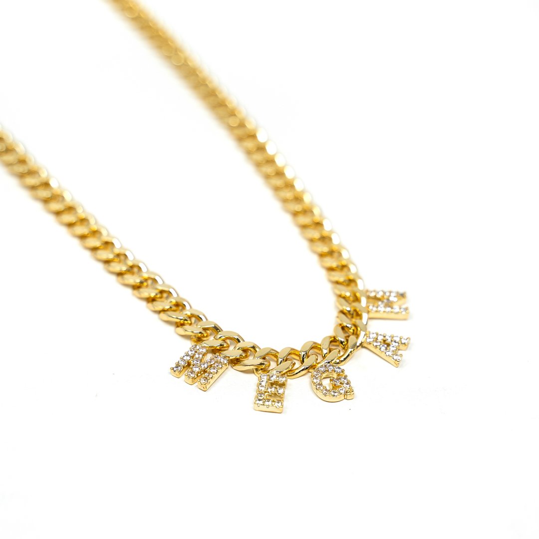 Customized Bold Curb Chain Name Necklace – Sis Kiss